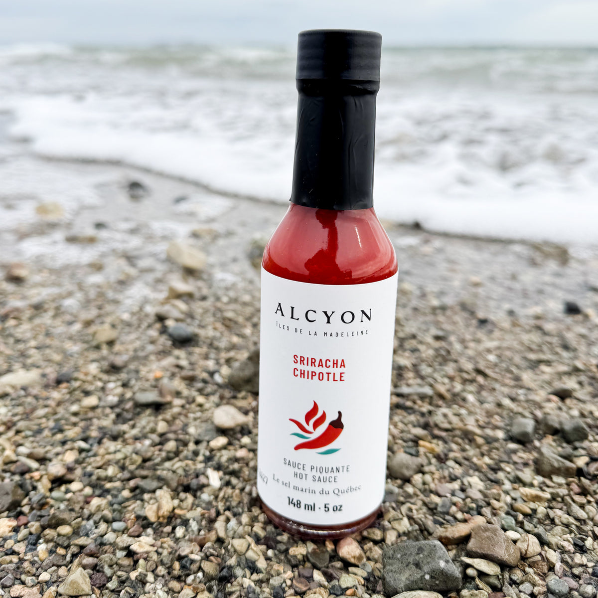 Sauce piquante Sriracha-Chipotle | Sel du Québec | Alcyon Sel de Mer ...