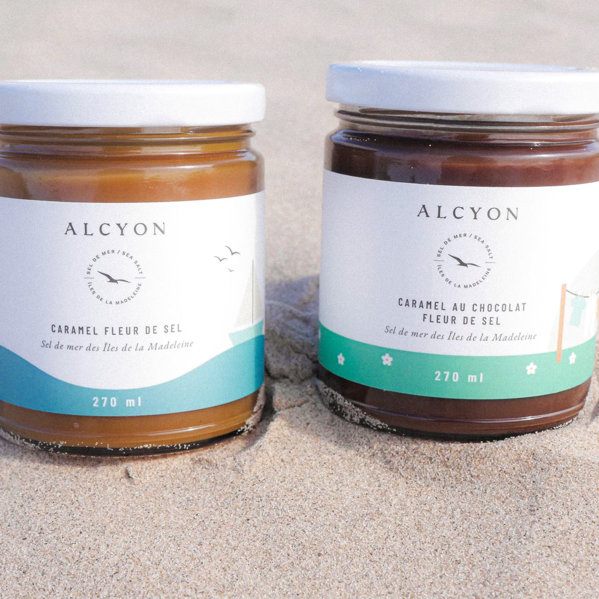 Duo de Caramels à la Fleur de Sel du Québec | Alcyon Sel de Mer ...