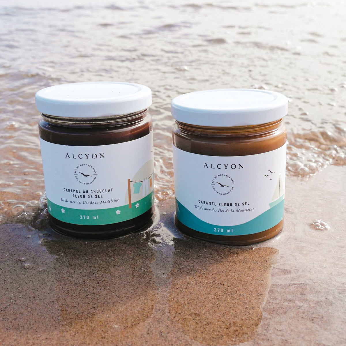 Duo de Caramels à la Fleur de Sel du Québec | Alcyon Sel de Mer ...